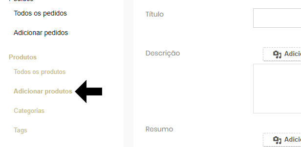 Adicionando Produtos - Mundo do Cavalo